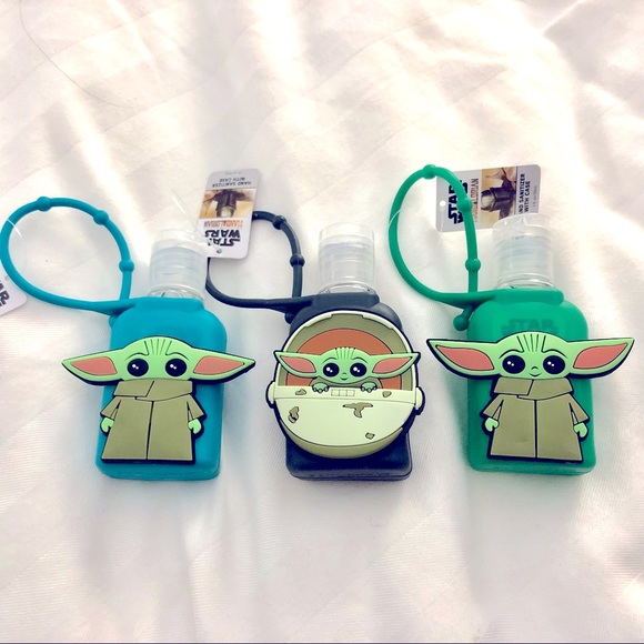 Star Wars | Other | Set Of 3 Baby Yoda Hand Sanitizer Holders Nwt ...